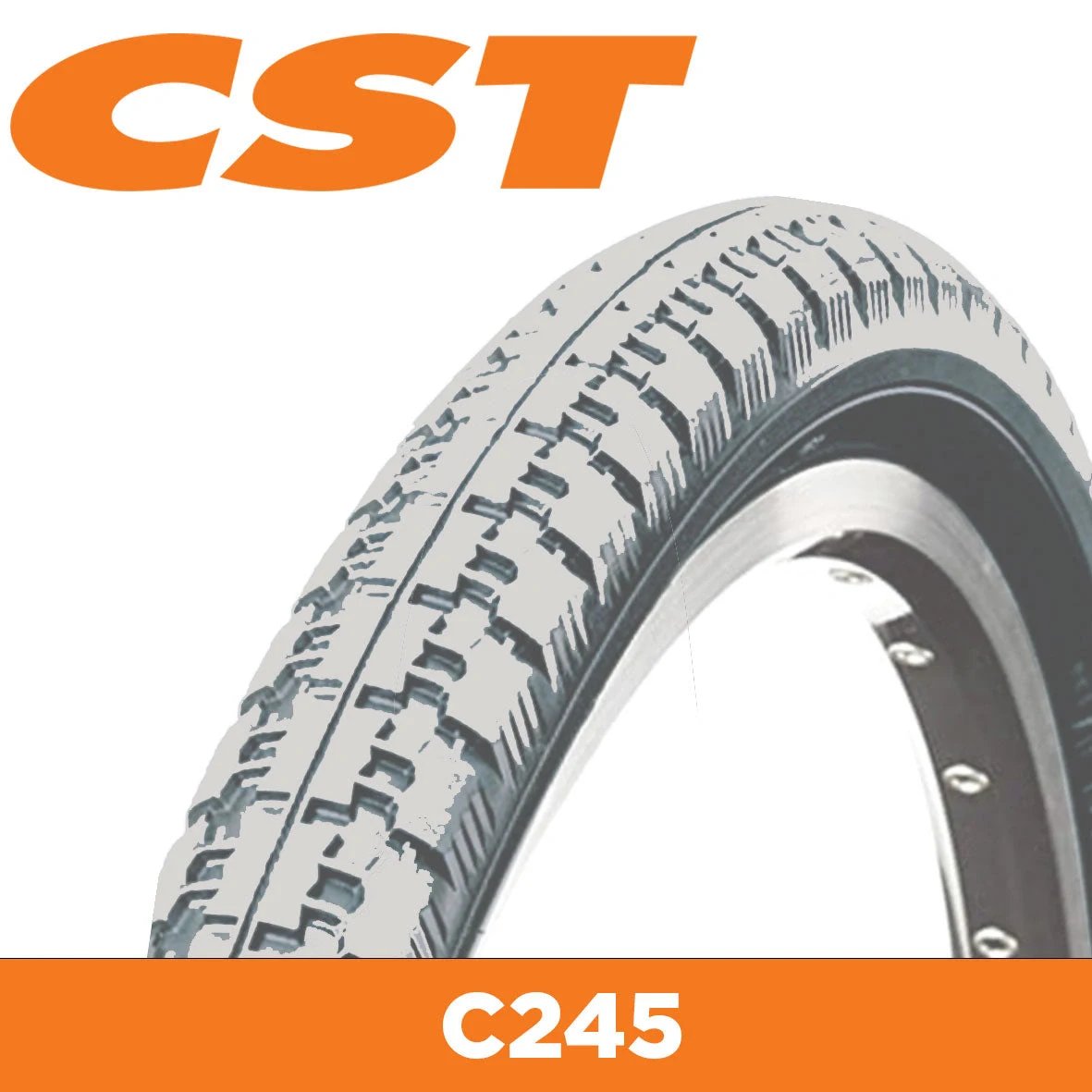 Cst 24 X 1 3/8 Wc Grey Tyres - 24" For Wheelchair Or Cruiser – Bike Blvd