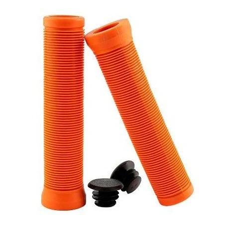 Kwt Ribbed Grips 145Mm - Orange Flatbar Grips – Bike Blvd