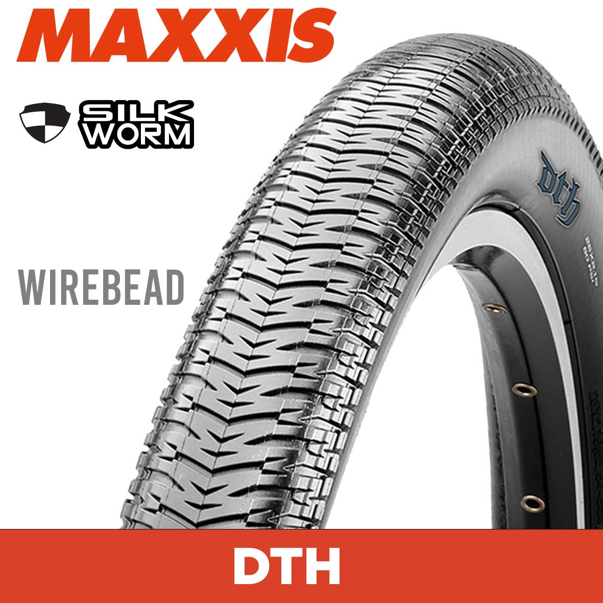 Maxxis Dth 20 X 1 3/8 Wire 120Tpi Bmx Tyres – Bike Blvd