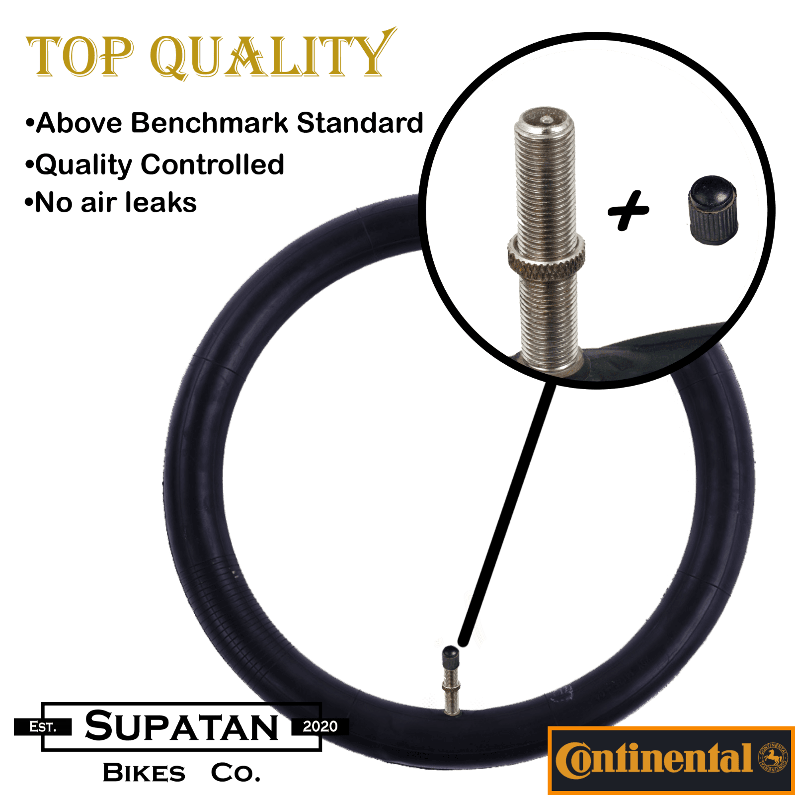 2 x CONTI 26 x 1.7 - 2.5, Bike Tube 26" inch Inner Tubes AV MTB SV 26x ...