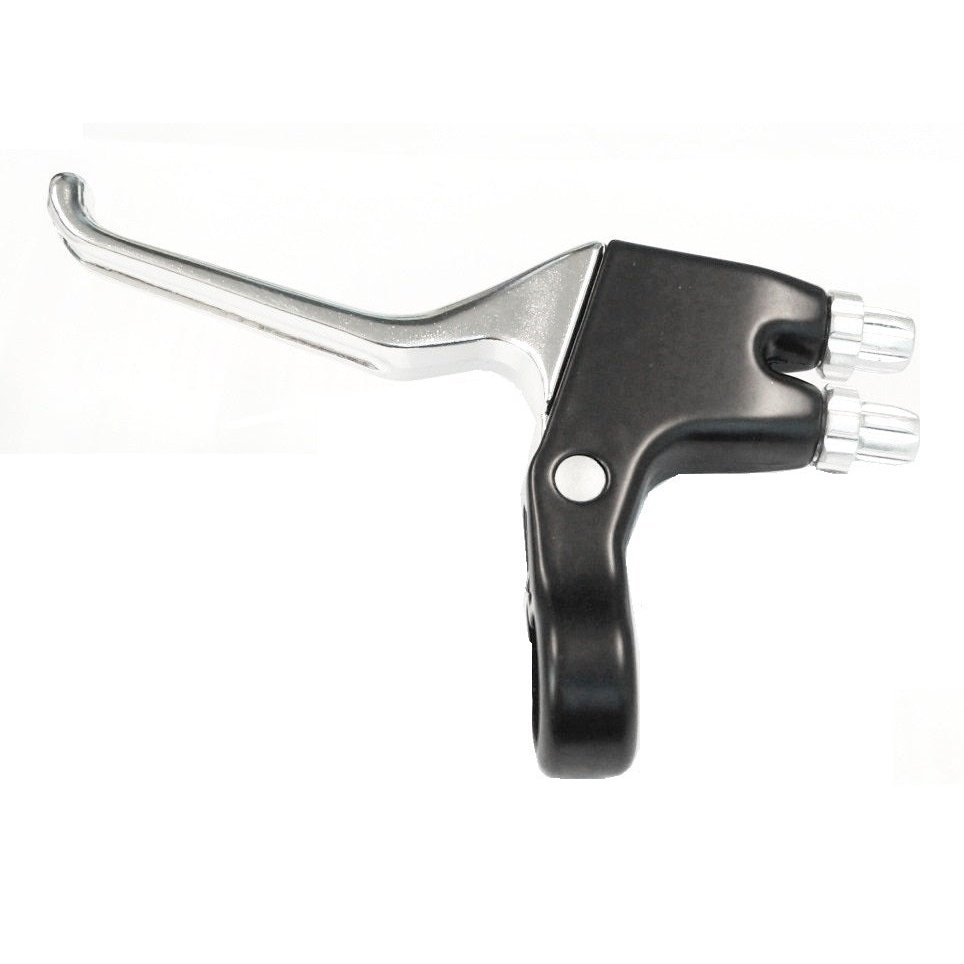 Alloy Dual Cable Left Hand Brake Lever - BLACK/SILVER – Bike Blvd