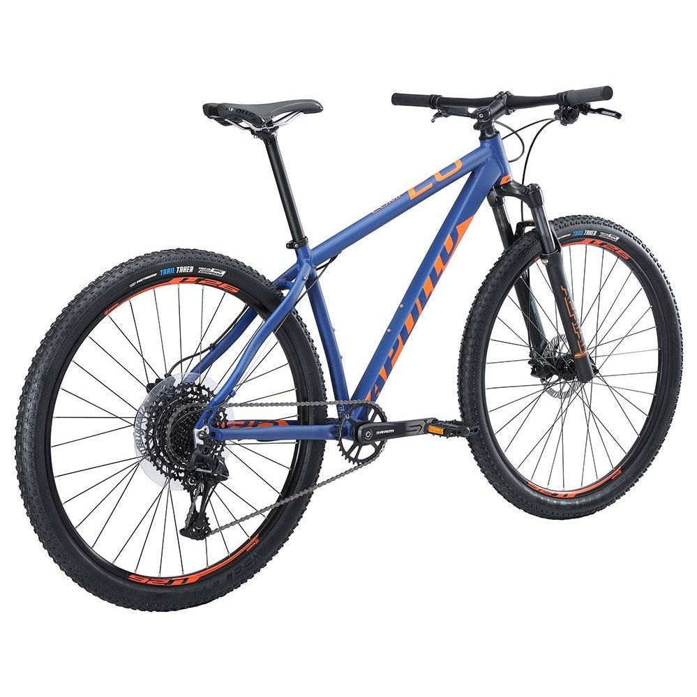 Apollo Comp 20 Matte Navy Blue/Orange Mountain Bikes Bicycle – Bike Blvd
