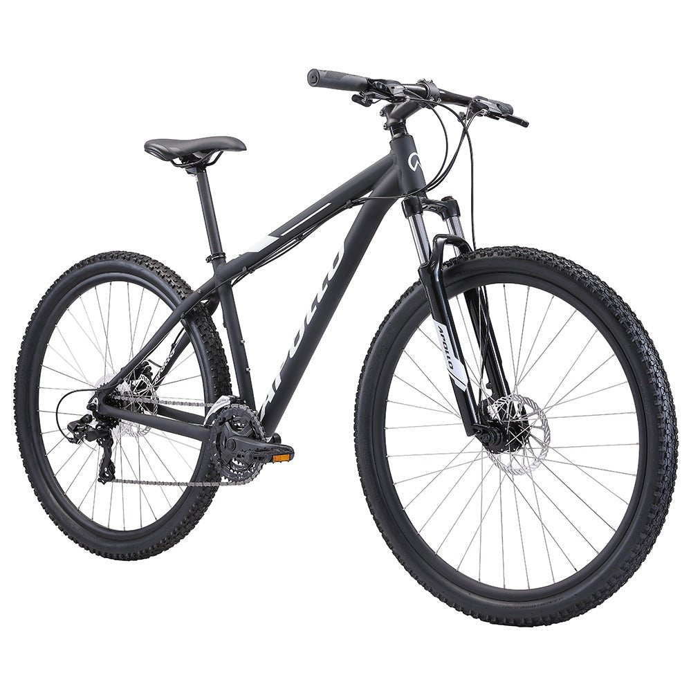 Apollo Xpert 10 Matte Black / White Mountain Bikes Bicycle – Bike Blvd