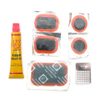 Bike Repair Kit - 5x Assorted Patches with Solution and Rasp - Tire Pa ...