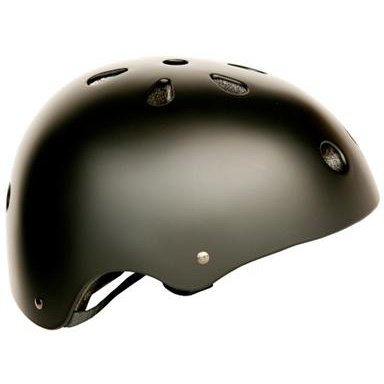 CSA Helmet City Matt Black Skate BMX Helmet, Australian Standards Appr ...