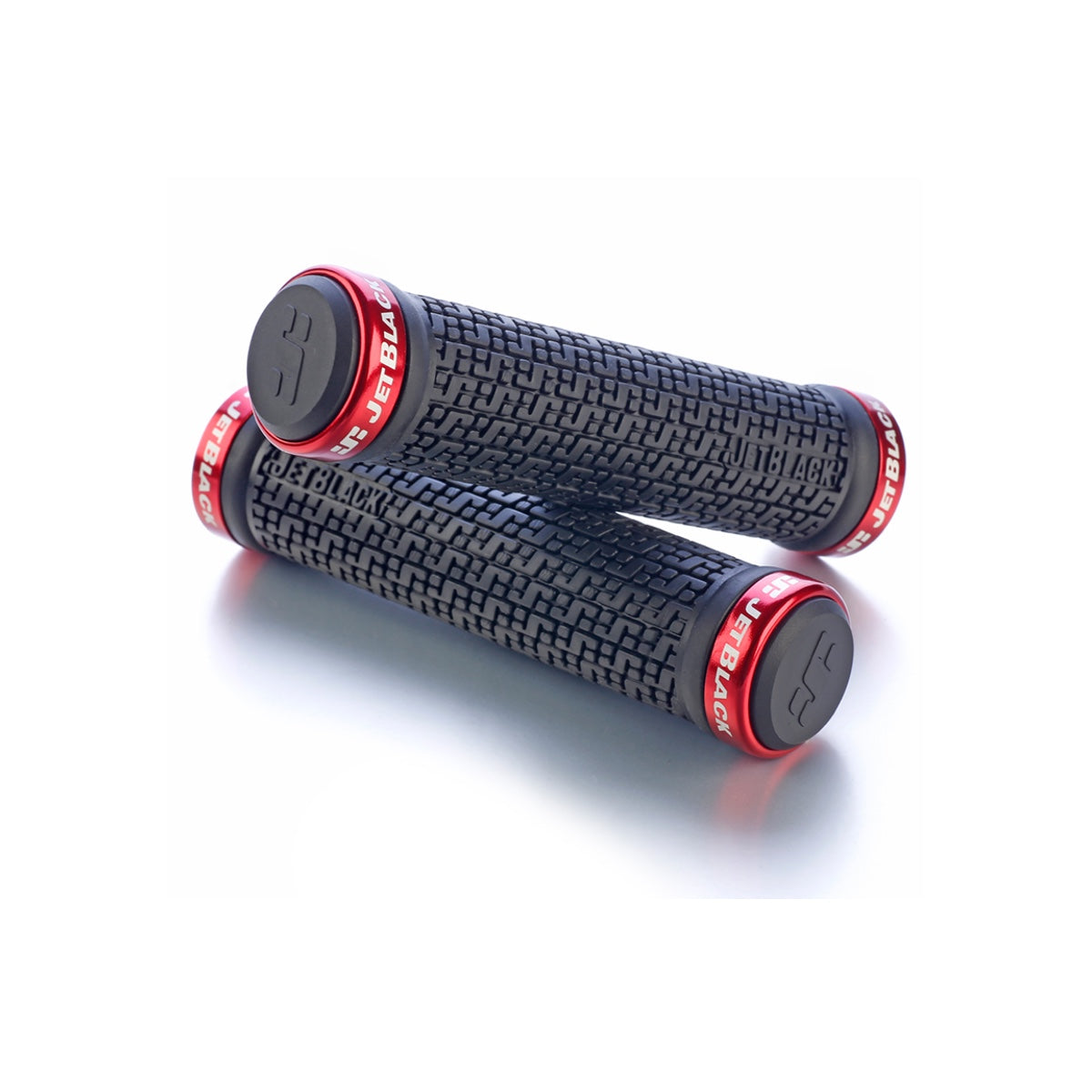 JetBlack Pin Lock On Grips - Black/Red Rings – Bike Blvd