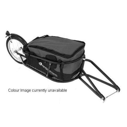 Steel Single Wheel Cargo Trailer with 90L Yellow Bag - 40kg Capacity ...